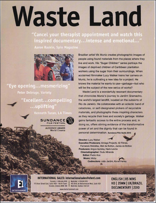 Oscar-Nominated Documentary: "Waste Land" | Wilson Center