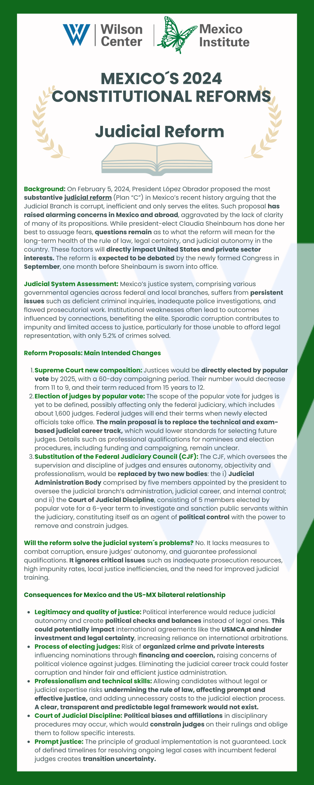 Mexico's Constitutional Reforms Series | Judicial Reform | Wilson Center