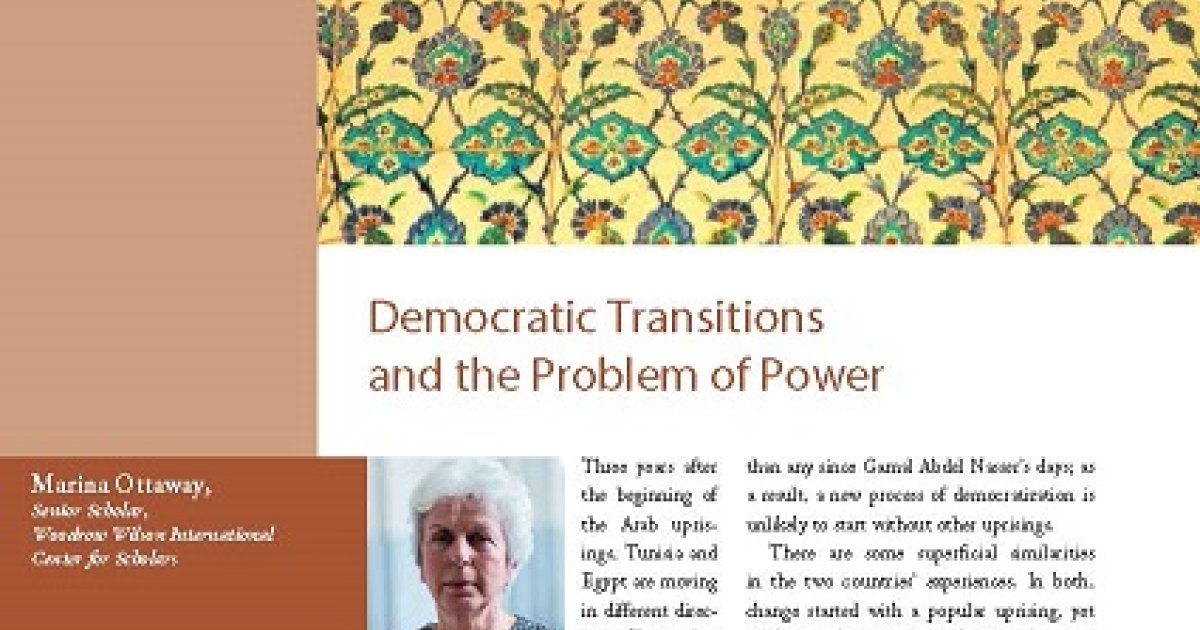 Democratic Transitions and the Problem of Power (Spring 2014) | Wilson ...