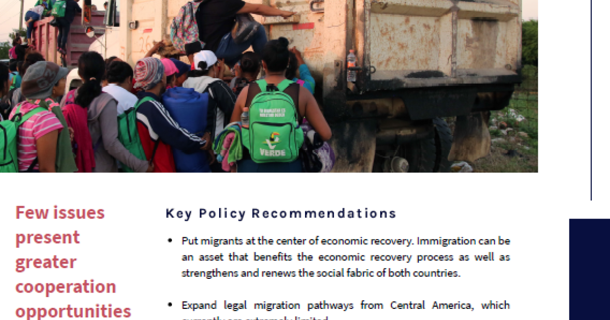 Setting the Course Toward Sustainable Migration Cooperation: Levering ...